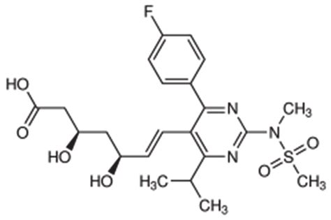Chemical Structure Of Rosuvastatin Download Scientific Diagram