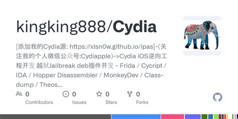 GitHub kingking888 Cydia 添加我的Cydia源 https xlsn0w github io ipas 关注我的个人微信公众号 Cydiapple