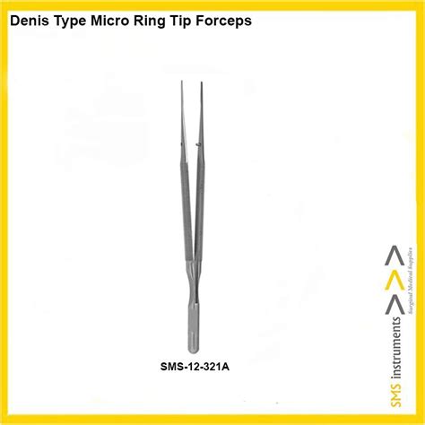 Denis Type Micro Ring Tip Forceps Surgery Tool Nazmed Sms