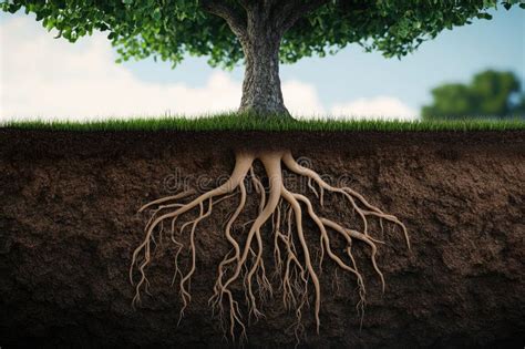 Root System Complex Underground Structure Enhancing Water Absorption