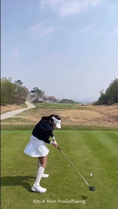 김아연프로 드라이버샷 슬로우모션 Youtube