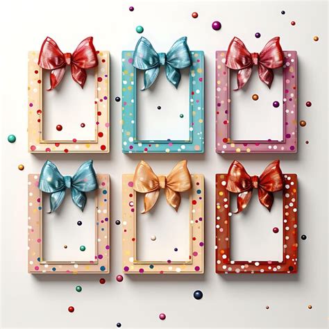 Premium Photo Frame Of Recycled Candy Wrapper Paper With Shiny Candy