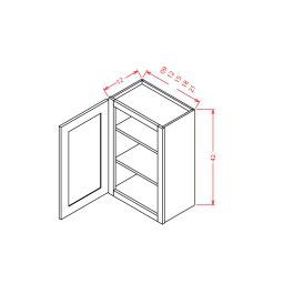 Cs W1242 42 High Wall Cabinet Single Door 12 Inch