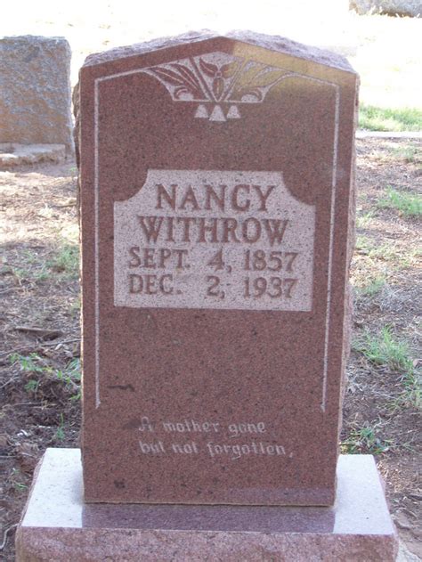 Nancy Jane Eakins Withrow 1857 1937 Find A Grave Memorial