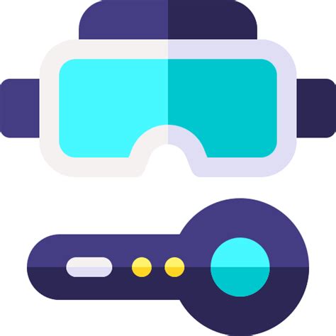 Virtual Reality Glasses Basic Rounded Flat Icon