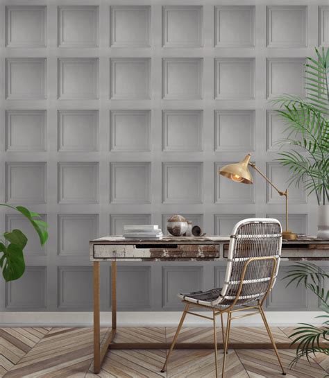 Panel Effect Wallpaper Stillorgan Decor
