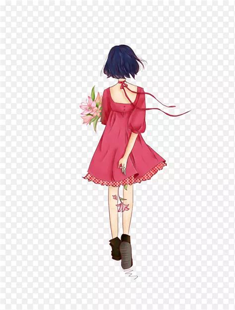 女孩的背影pngpng图片素材下载图片编号7310556 Png素材网