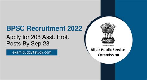Bpsc Recruitment 2023 Apply For 208 Asst Prof Posts