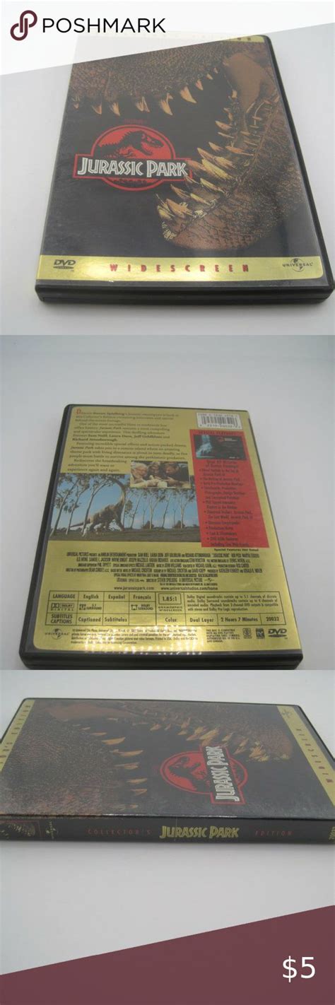 Jurassic Park Collectors Edition Dvd Widescreen Universal Pg