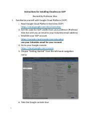 Instructions For Installing Cloudera On GCP Docx Instructions For Installing Cloudera On GCP