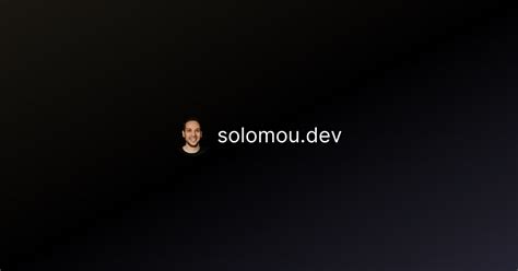 Blog Solomou Dev