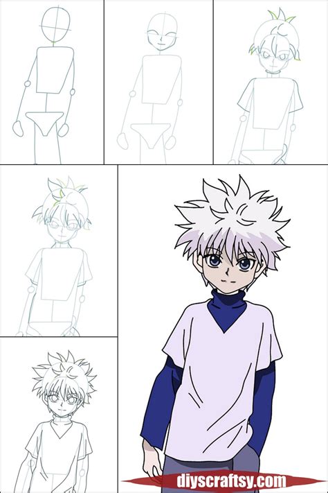 23 Killua Drawing Ideas For Hunter X Hunter Fans Diyscraftsy