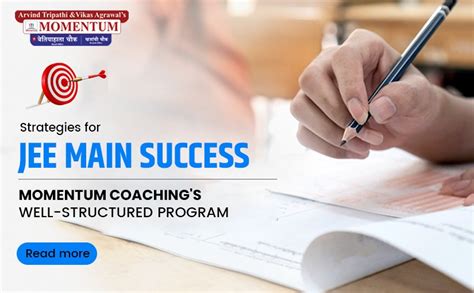 Strategies For Jee Main Success Momentum Coachings Well Structured Program Momentum