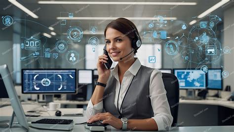 Innovative Virtual Assistant Interface Display Image 4080 X 2304 Px