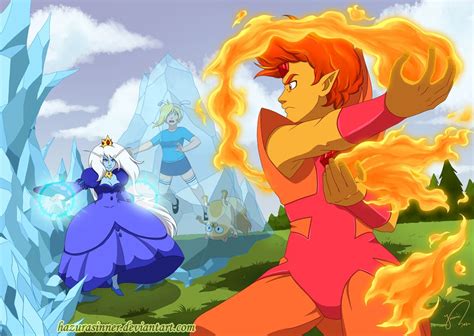 Adventure Time Ice Queen And Prince Gumball