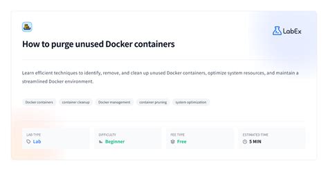 How To Purge Unused Docker Containers Labex