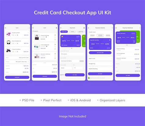 신용카드 결제 앱 Ui 키트 프리미엄 Psd 파일 신용카드 결제 앱 Ui 키트 프리미엄 Psd 파일