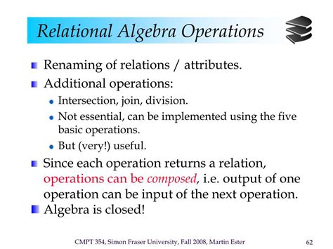 Ppt Database Systems I Relational Algebra Powerpoint Presentation