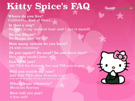 Kitty Spices Homepage On