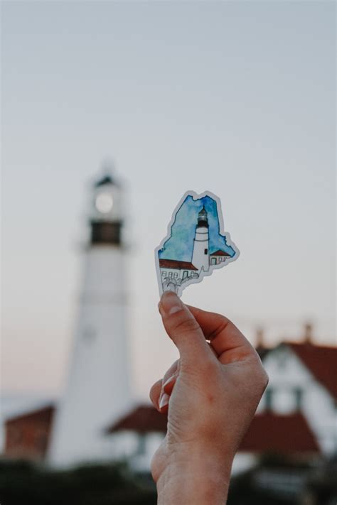 Portland Head Light Sticker Scribbles And Doodlez
