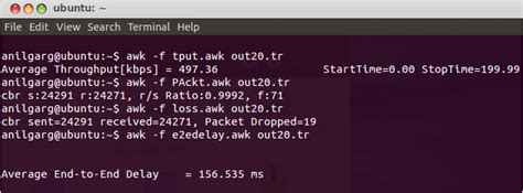 Output Of End To End Delay For Pegasis In Ns2 Terminal The Above Download Scientific Diagram