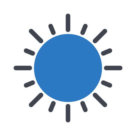 Sun Icon Generic Blue