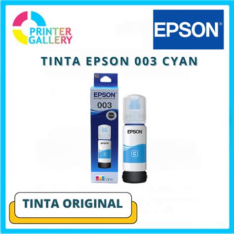 Jual Printer Tinta Epson 003 Cyan Original L1100 L1200 L3100 L3200