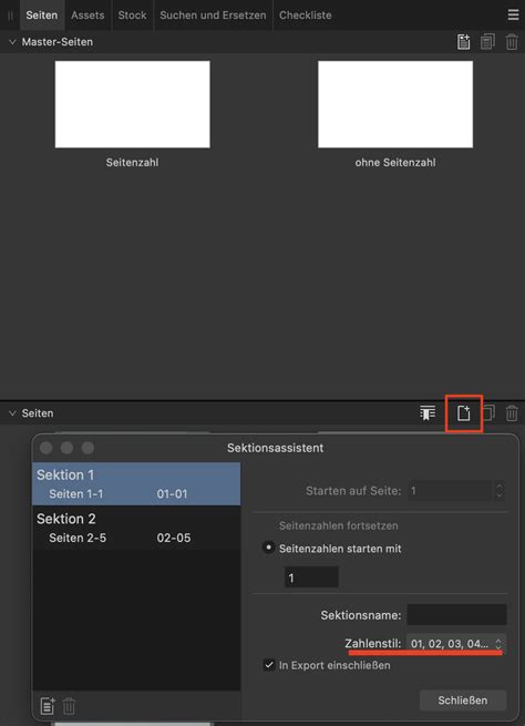 Page Numbering Formatting Actual Page And Total Pages Affinity On