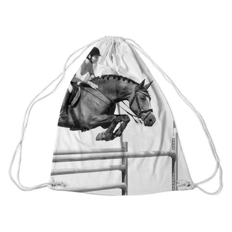 Batohy Mladá Dívka Skákání S Koněm Zálivu Pixerscz