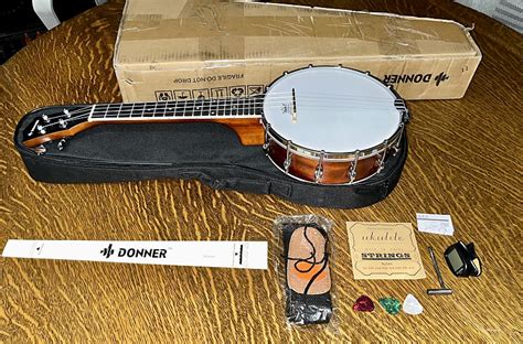 Donner Banjolele 4 String Banjo Ukulele Kit Dbu 200 Dt 2 Reverb