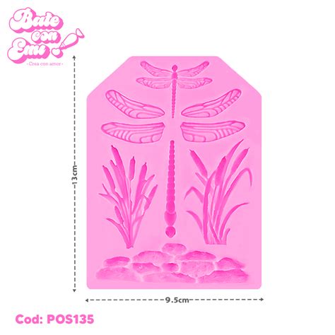 Pos135 Molde De Silicona Libelula Bateconemi