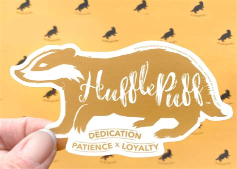Harry Potter Vinyl Sticker Hufflepuff Paper House