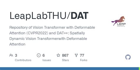 Github Leaplabthu Dat Repository Of Vision Transformer With Deformable Attention Cvpr2022