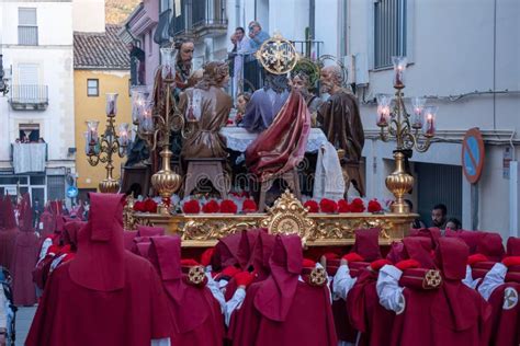 Penitents In The Beginning Of The Easter Procession Editorial Image