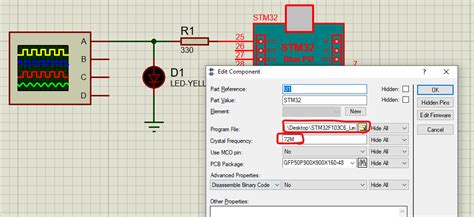Stm32 Simulation In Proteus With Stm32cubeide Led Blink Tutorial