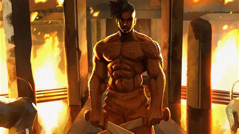 Download Killmonger On Fire Wallpaper