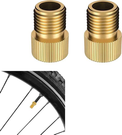 Rowwait 2pcs Presta Valve Adapterbike Pump Adaptorbike Pump Adapter