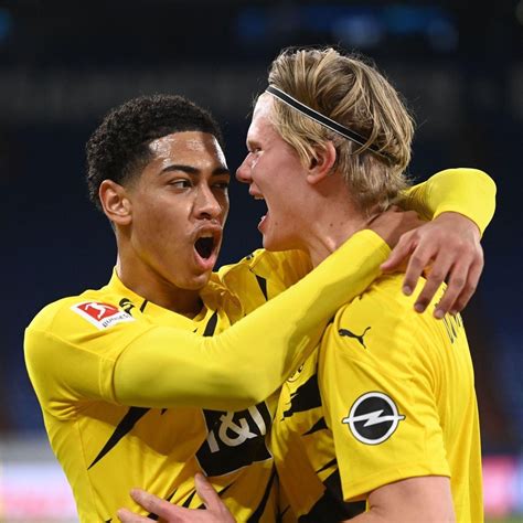 Jude Bellingham And Erling Haaland Audi Borussia Dortmund Calciatori