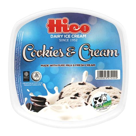 Purchase Hico Cookies And Cream Ice Cream 750ml Online At Best Price In