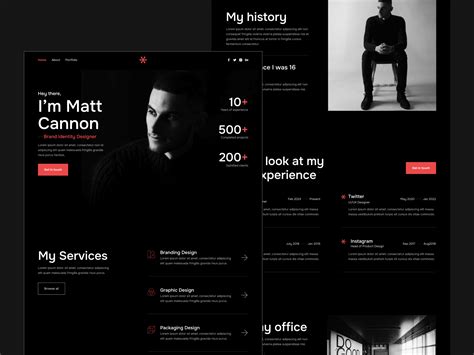 Dark Mode Portfolio Webflow Template Darkfolio X Brix Templates