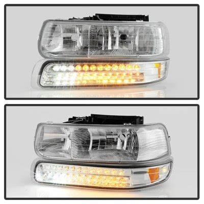 Chevy Tahoe 2000 2006 Headlights Led Bumper Lights A1039o3v102