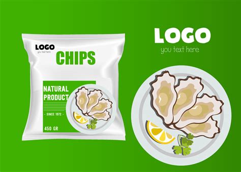 Chips Packaging Template Vector Art Colorful 13648738 Vector Art At