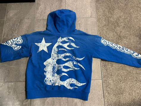 Hellstar Blue Hellstar Hoodie Grailed