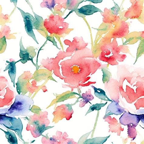 Premium Vector Watercolors Seamless Patterns Design Pattern Design