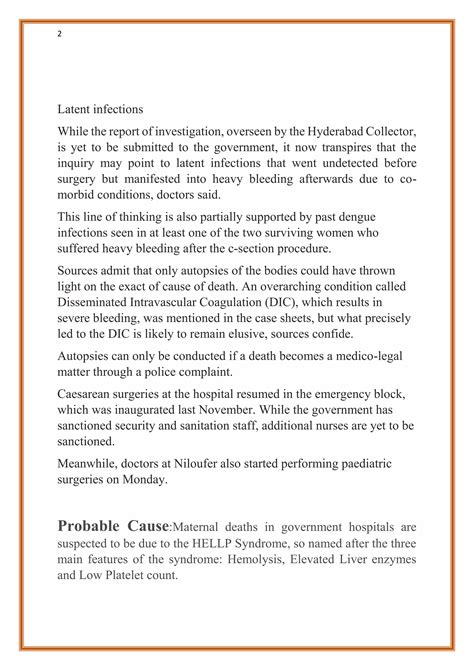 C Section Deaths In Niloufer Hospital Remains A Mysterybydrmahboob