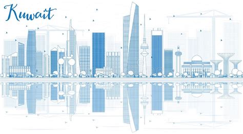 Kuwait Skyline Outline Stock Illustrations 122 Kuwait Skyline Outline