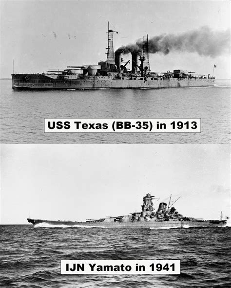 Defense Close Up View Of The Battleship Uss Texas Bb 35 Vs Ijn