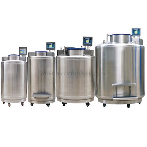Cryobiobank Liquid Nitrogen Storage Tank With Wheels Cryobiobank