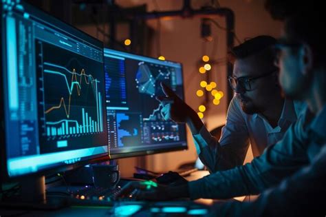 Data Scientists Analyzing Big Data Sets To Uncover Generative Ai Premium Ai Generated Image