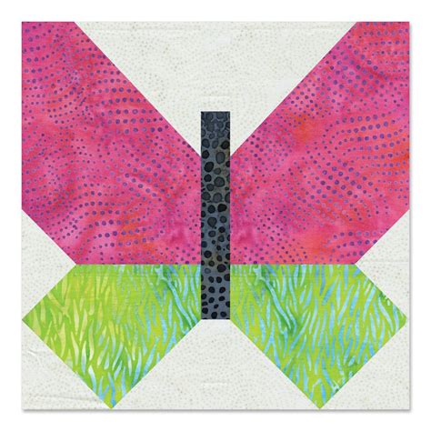 Pieced Butterfly Quilt Block Pattern Foundation Paper Pieced Butterfly